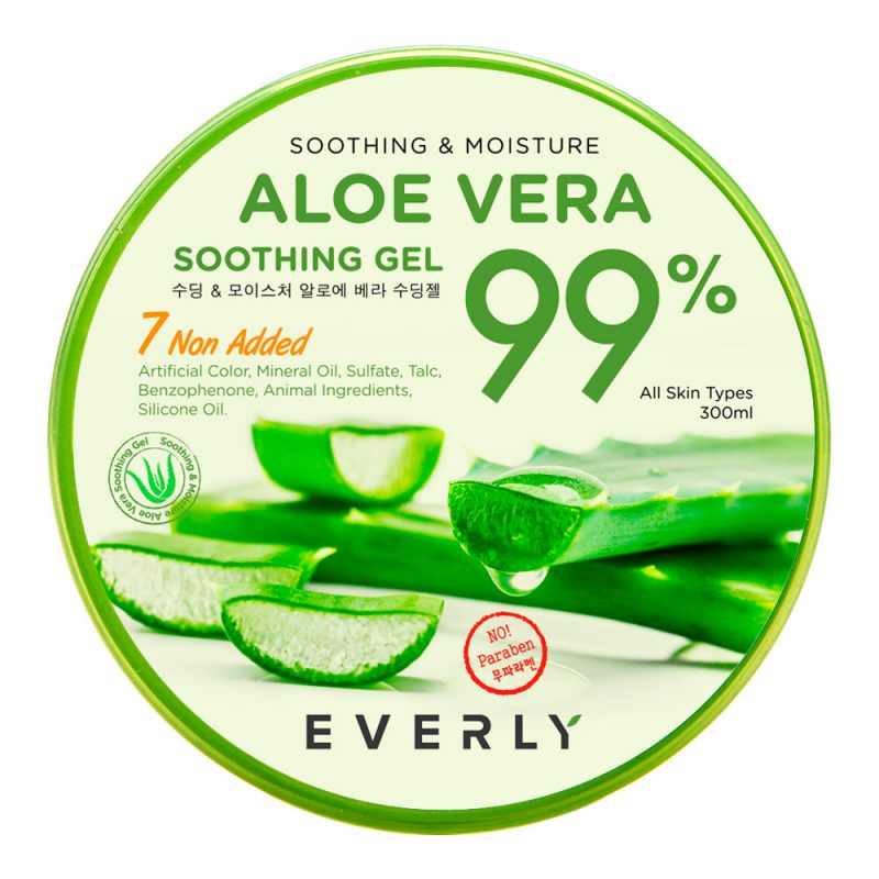 Soothing & Moisture Aloe Vera Soothing Gel 99% 300ml - Everly Premium